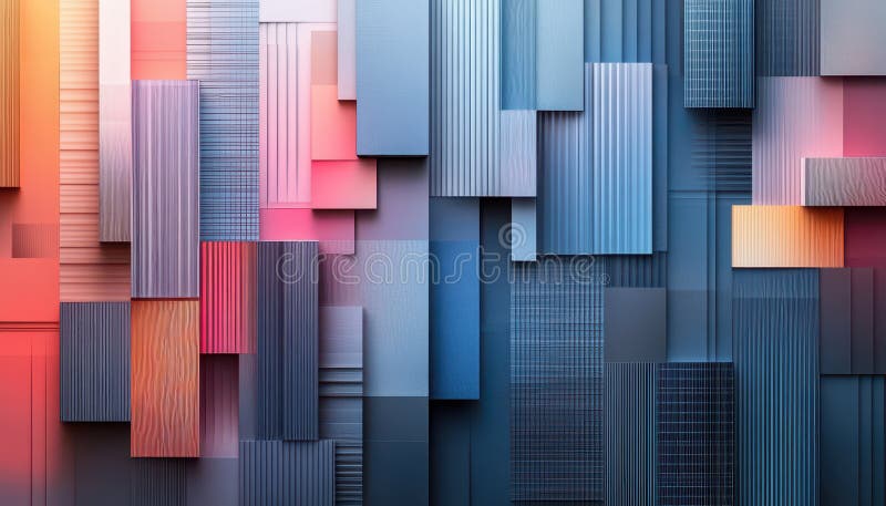 Digital Chaos Patterns Featuring Vibrant Overlapping Geometric Shapes ...