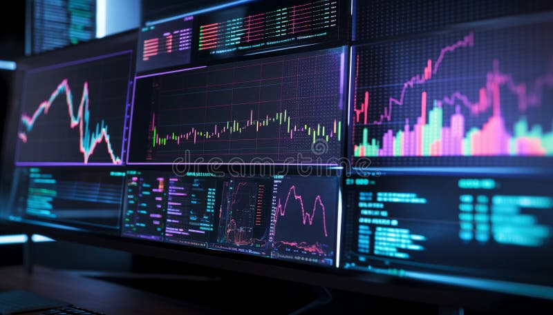 Digital Chart Analyzing Healthcare Growth with Glowing Pulse Trace ...