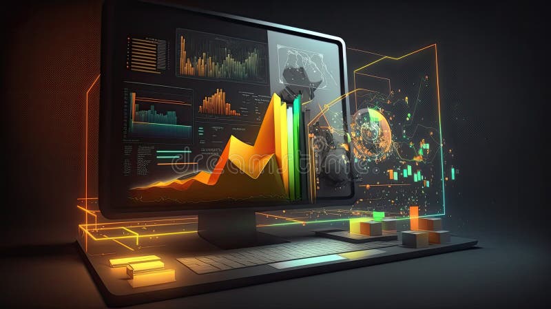 Digital Charts and Graphs with Binary Code on a Computer Screen. Data ... Digital Charts and Graphs with Binary Code on a Computer Screen. Data ...