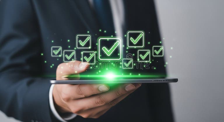 Digital Checklist App on Tablet for Task Management and Productivity in ...