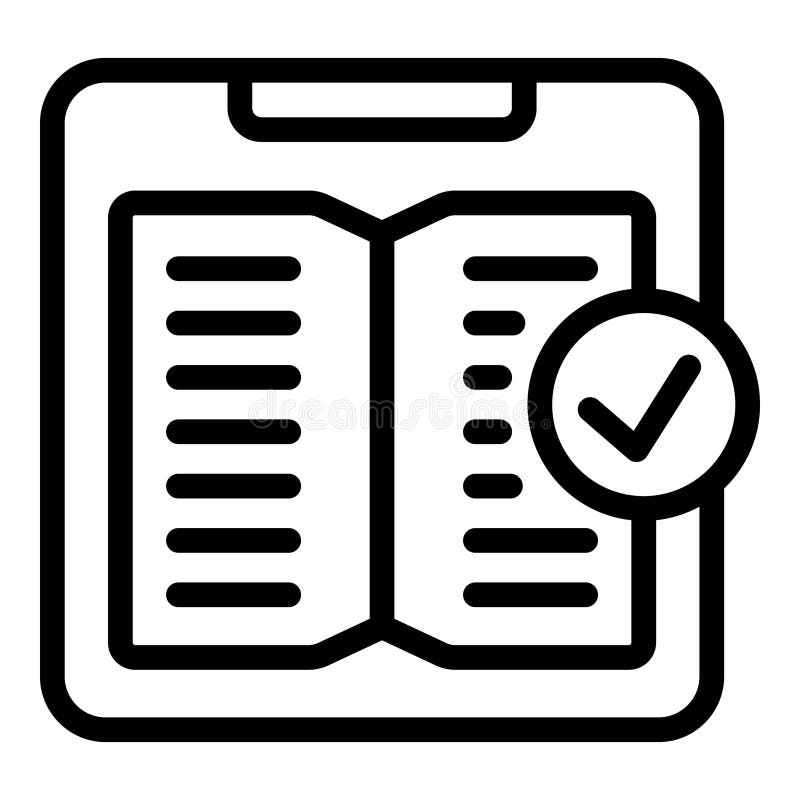 Digital Checklist Icon Representing Task Management and Completion ...