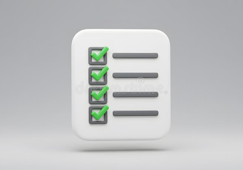 Digital checklist icon stock illustration. Illustration of vector ...