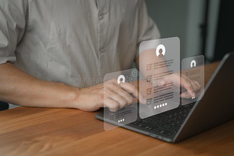 Digital Checklist and Survey Form Displayed on a Laptop Screen with ...