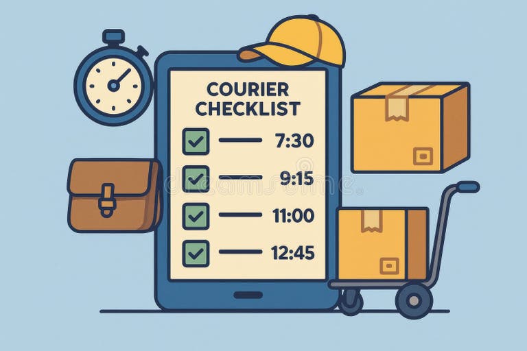 Courier Checklist for Efficient Package Delivery Throughout the Day ...