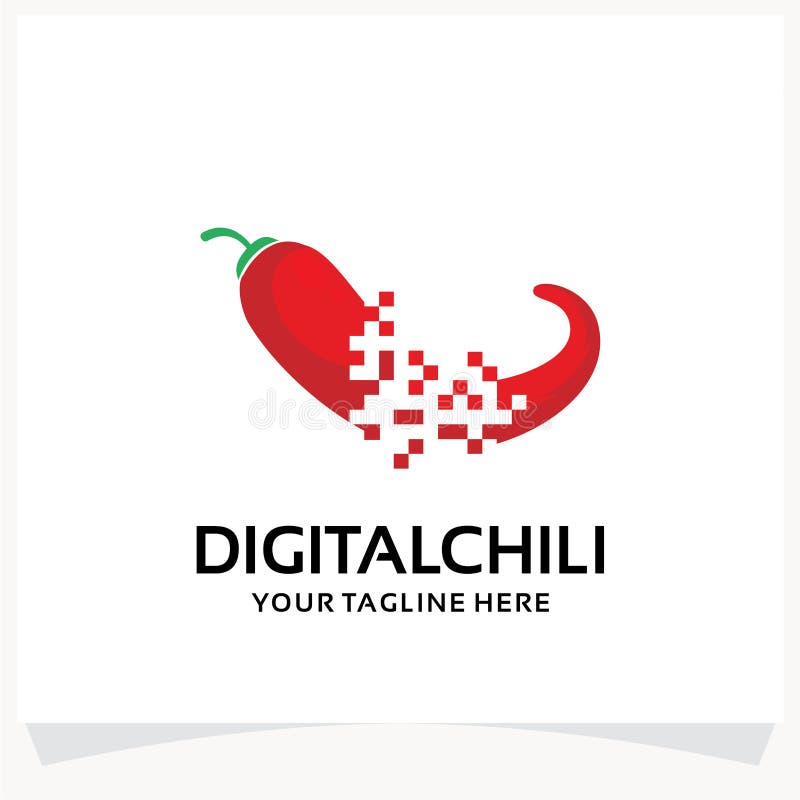 Chili Logo Set Design Template Collection Stock Vector - Illustration ...