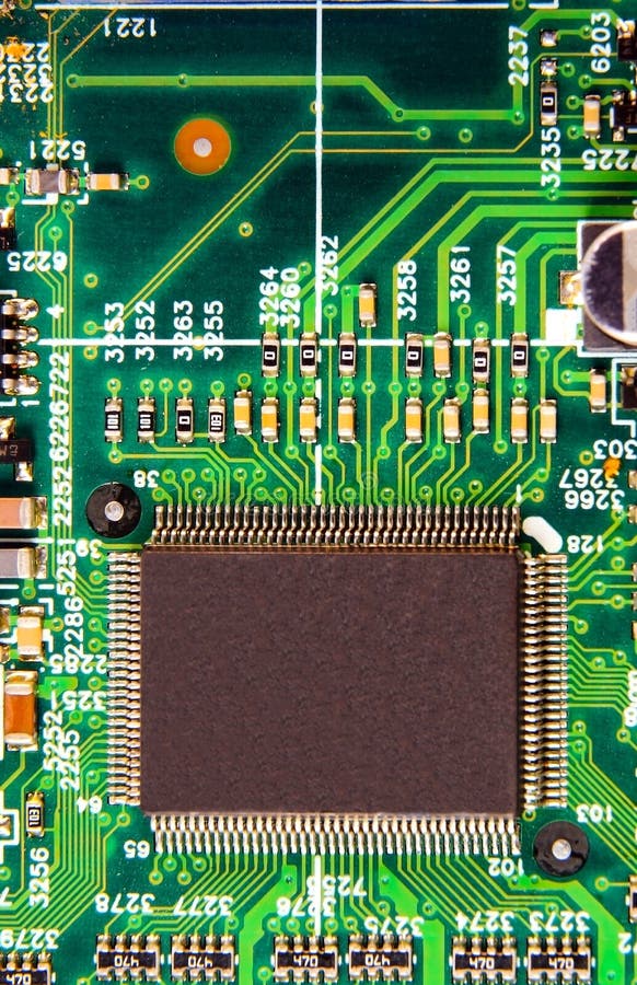 Digital Chip Motherboard and Integrated Communication Processor Stock ...