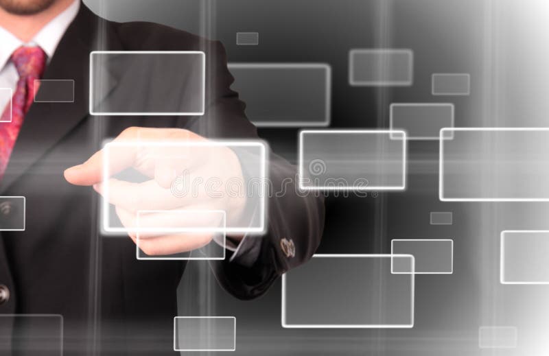 Digital choice stock illustration. Illustration of person - 18661535