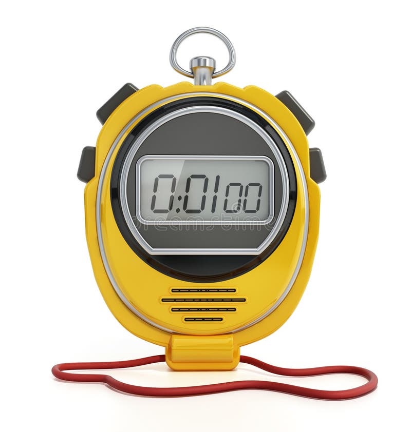 Digital chronometer stock illustration. Illustration of alarm - 53374326