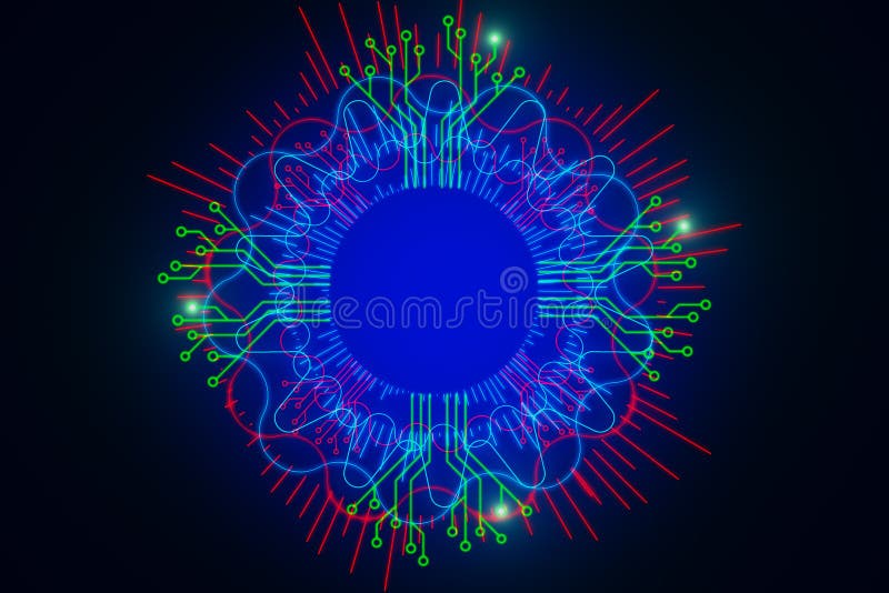 Digital Circle Dust Photographic Lens Effect Stock Photo - Image of ...