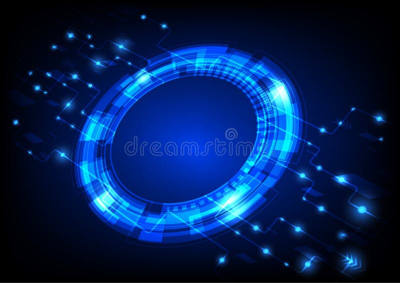 Digital circle stock illustration. Illustration of code - 156681397