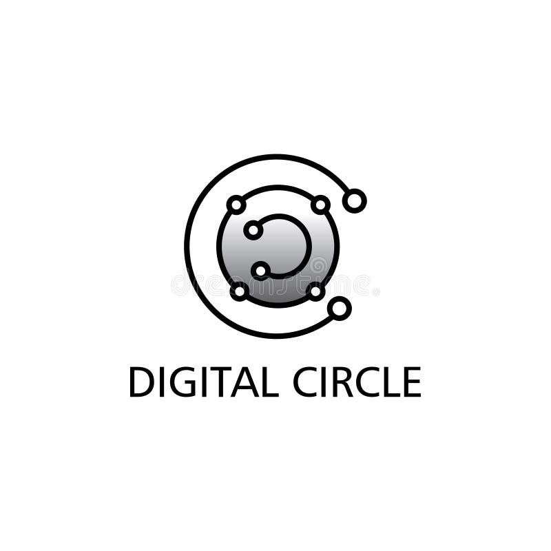 Internet Logo Circle Outline Color Illustration Globe Design Template ...