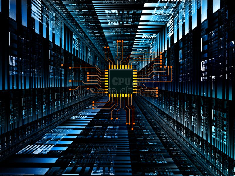 Digital Circuit stock illustration. Illustration of grid - 20466769