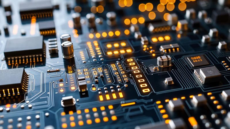 Digital Circuit: Binary Code Tech Background. AI Generated Stock Footage - Video of network ...