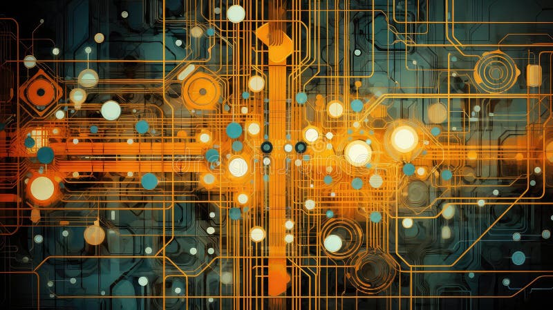 Circuitry Abstraction Stock Illustrations – 670 Circuitry Abstraction ...