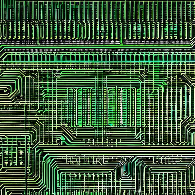 Digital Circuitry: Tech-Inspired Wallpaper Stock Illustration ...