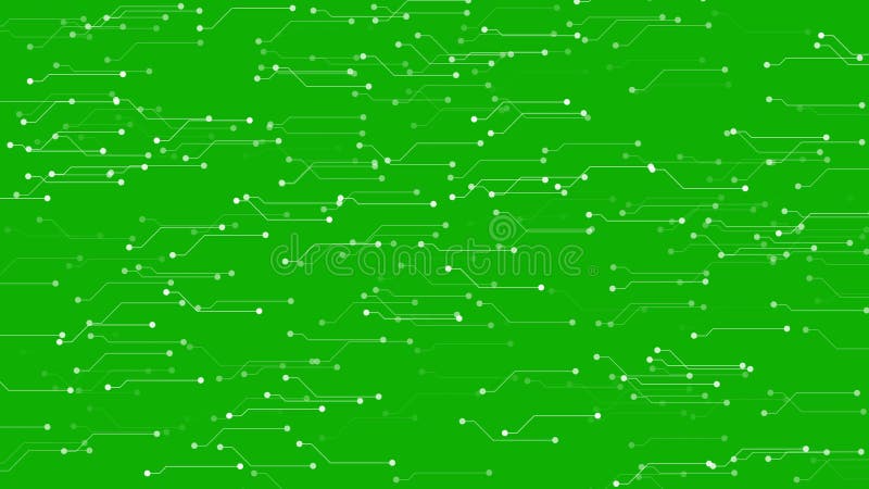 Digital Circuits Motion Graphics with Green Screen Background Stock ...