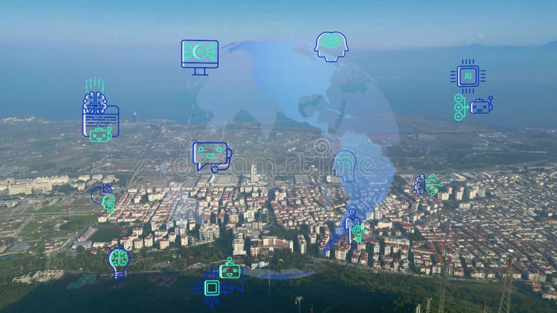Digital City Concept. Artificial Intelligence Technology in Smart City ... Digital City Concept. Artificial Intelligence Technology in Smart City ...