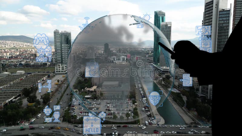 Digital City Concept. Artificial Intelligence Technology in Smart City ... Digital City Concept. Artificial Intelligence Technology in Smart City ...