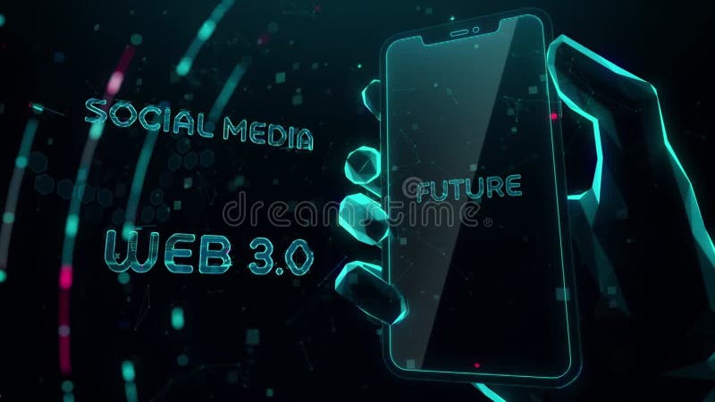 Axie Infinity with Digital Technology Hitech Concept Stock Video - Video of future, metaverse ...