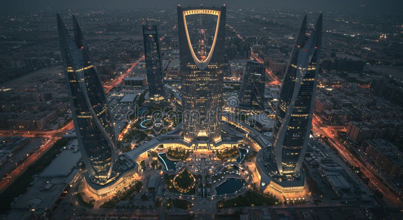 Digital City in Riyadh, Saudi Arabia. Modern Urban Development Stock ...