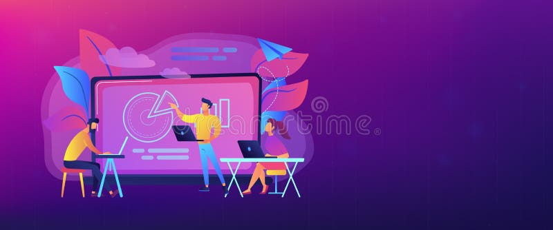 Digital Classroom Header Banner. Stock Vector - Illustration of ...