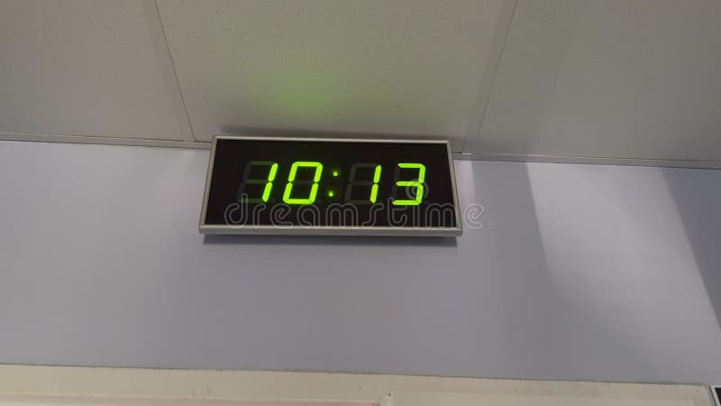 Digital Clock in Airport Terminal. Stock Video - Video of alappuzha ...