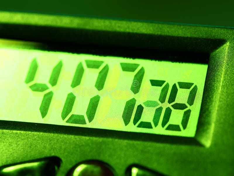 Digital clock stock photo. Image of digital, illuminated - 37272210