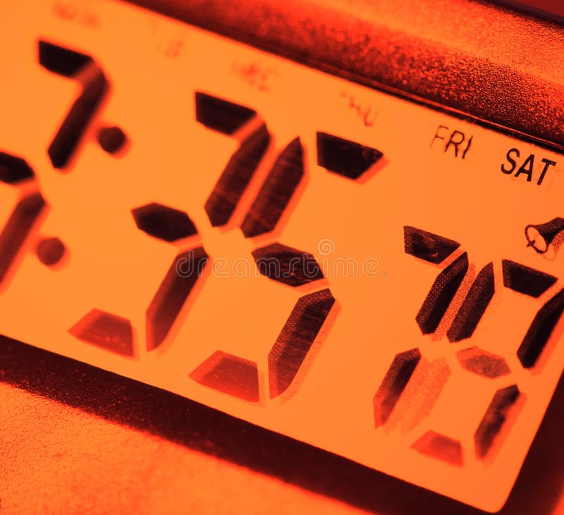 Digital clock stock image. Image of numeral, morning - 40256175