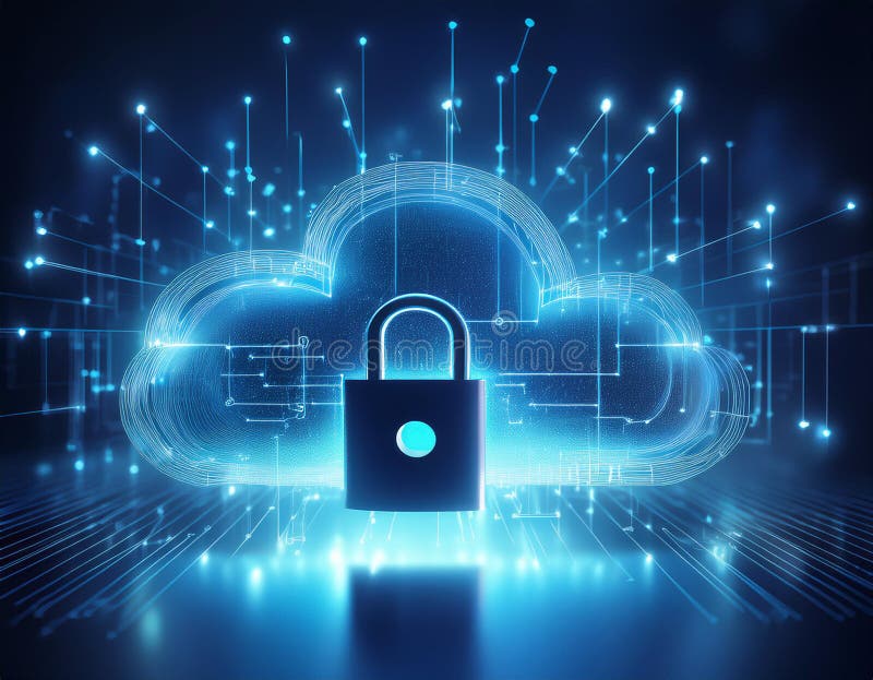 Digital Clock Cloud Computing With Secure Data Transfer Cybersecurity 9581