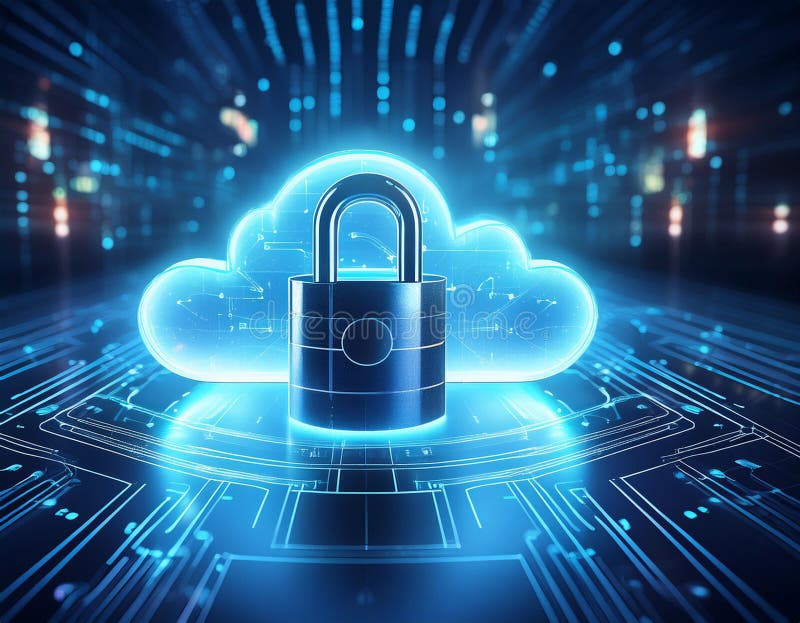 Digital Clock Cloud Computing With Secure Data Transfer Cybersecurity 3492