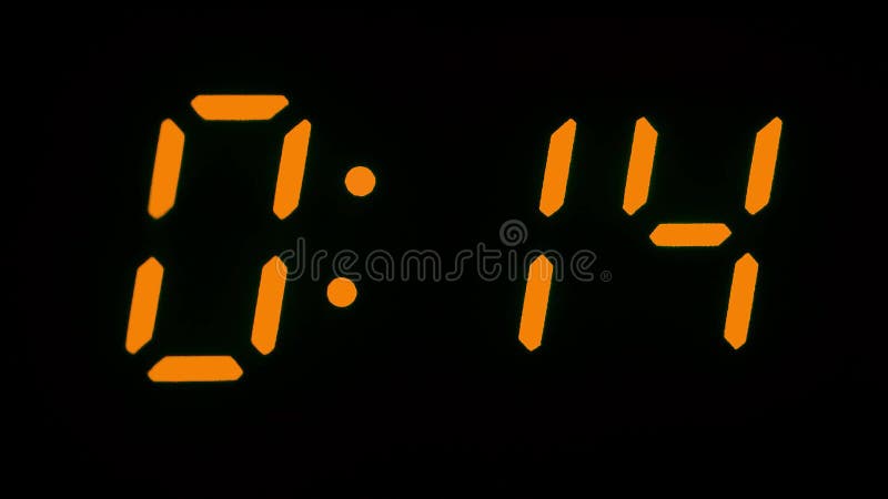 Digital Clock Countdown from Sixty To Zero - Full HD Timer with LCD ...