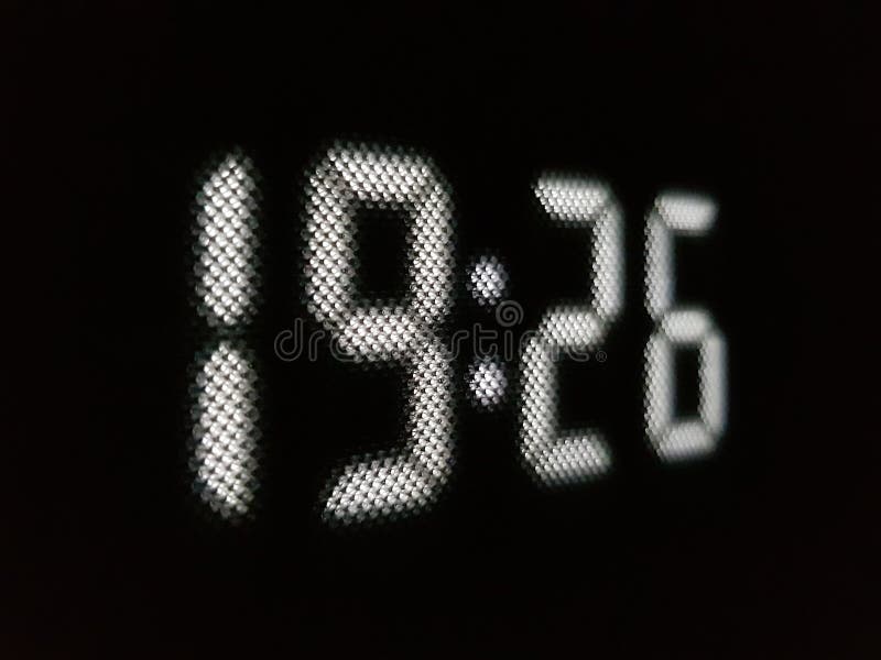 A Digital Clock Face Showing the Time. Stock Illustration ...