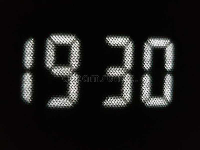 A Digital Clock Face Showing the Time. Stock Illustration ...