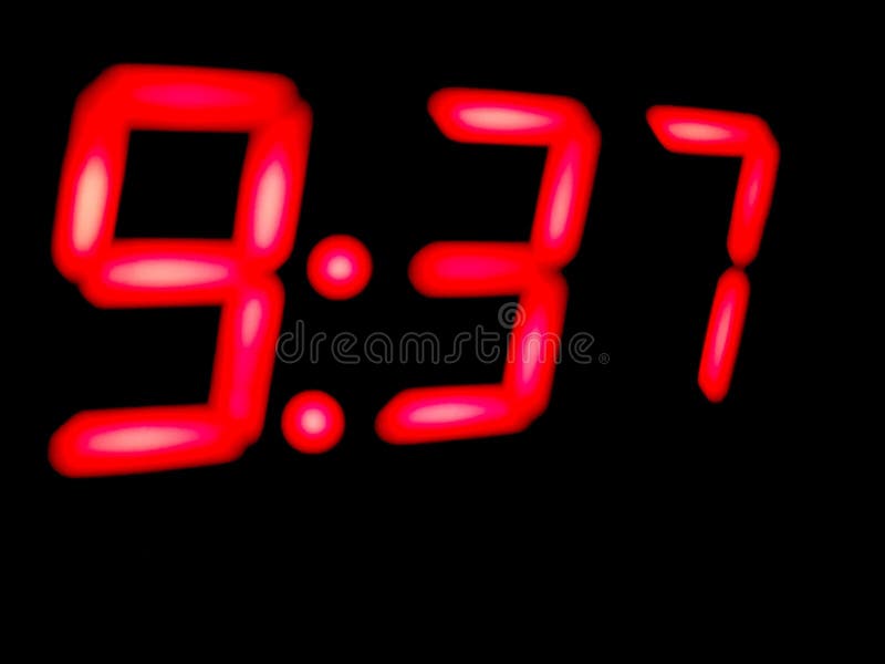A Digital Clock Face Showing the Time. Stock Image - Image of start ...