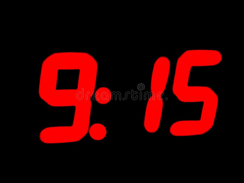 A Digital Clock Face Showing the Time. Stock Image - Image of years ...