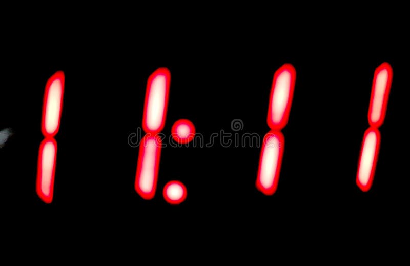 A Digital Clock Face Showing the Time. Stock Image - Image of space ...