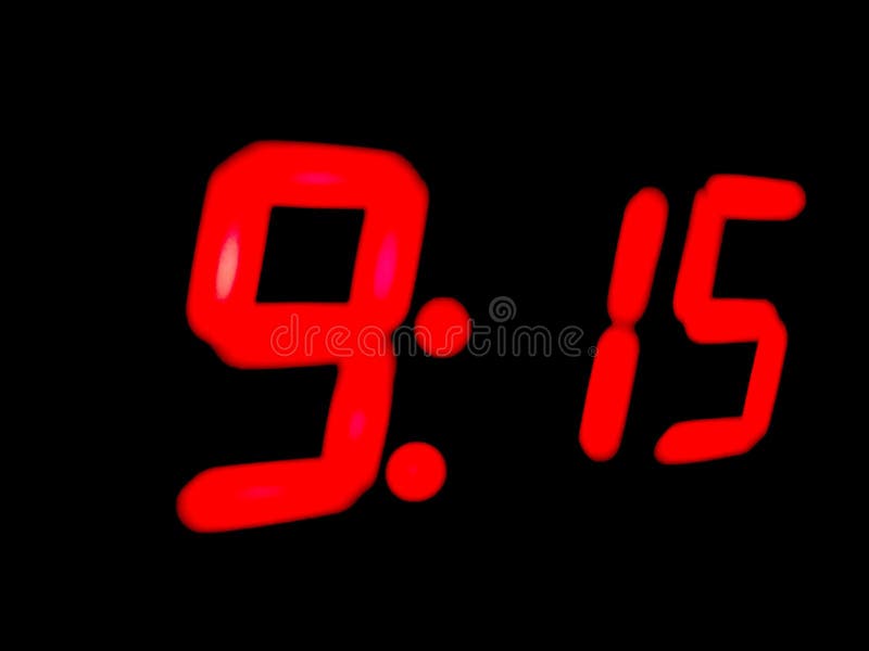 A Digital Clock Face Showing the Time. Stock Image - Image of symbol ...