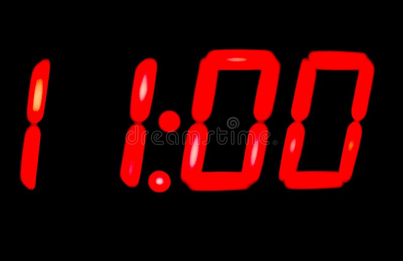 A Digital Clock Face Showing the Time. Stock Image - Image of 2025 ...