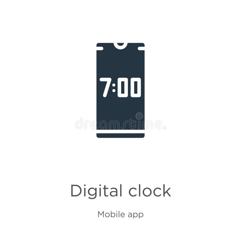 Digital Number 45 Icon Vector. Trendy Flat Digital Number 45 Icon from ...