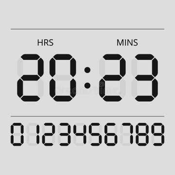 Digital Clock Board Stock Illustrations – 4,925 Digital Clock Board ...