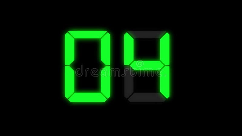 Digital Clock 10 Seconds Countdown Timer Animation Motion Graphics Stock Footage - Video of ...