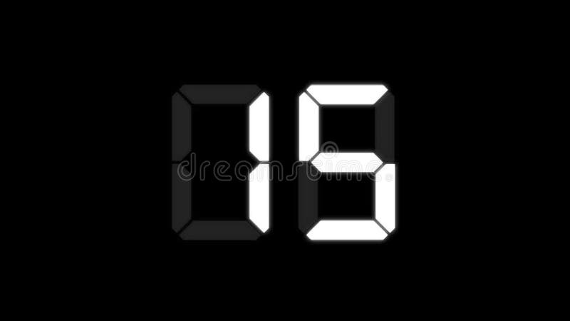 Digital Clock 30 Seconds Countdown Timer Animation Motion Graphics ...