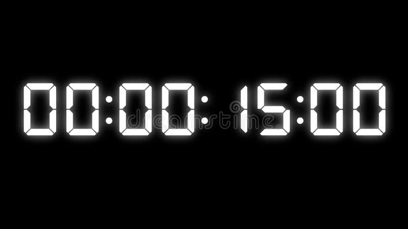 Digital Clock 30 Seconds Countdown Timer Animation Motion Graphics Stock Footage - Video of ...