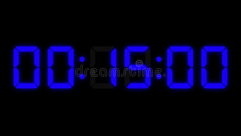 Digital Clock 30 Seconds Countdown Timer Animation Motion Graphics