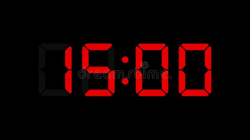 Digital Clock 30 Seconds Countdown Timer Animation Motion Graphics Stock Video - Video of motion ...