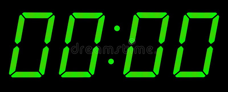 Digital Clock Show Midnight Royalty Free Stock Photos - Image: 23529658