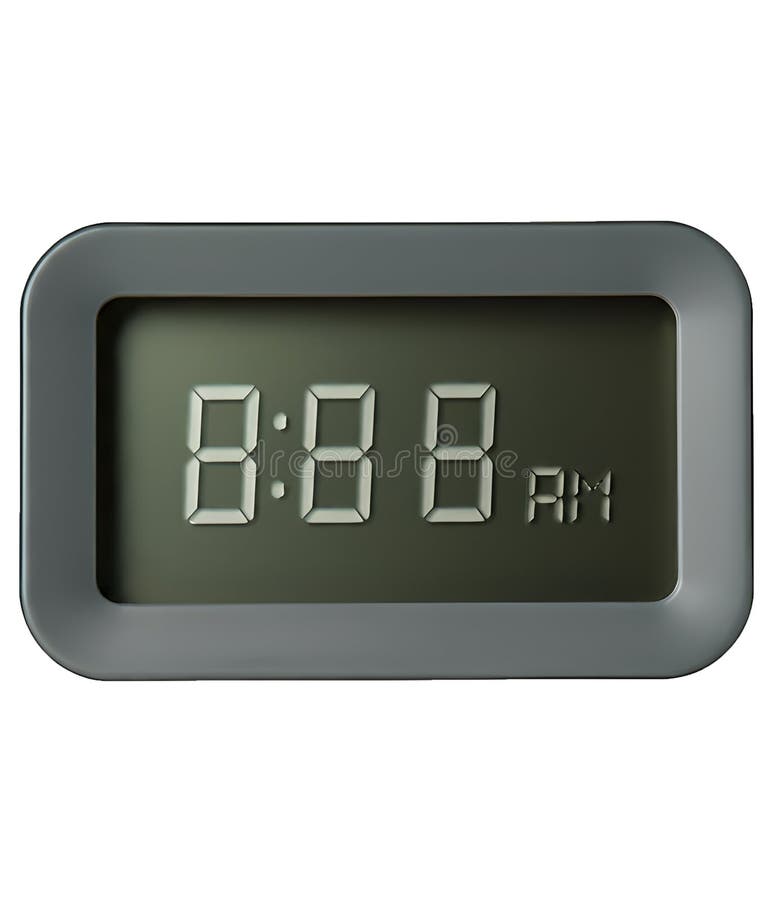 Digital Clock Showing Off Mode 8.88 in a Modern Minimalist Design on a ...