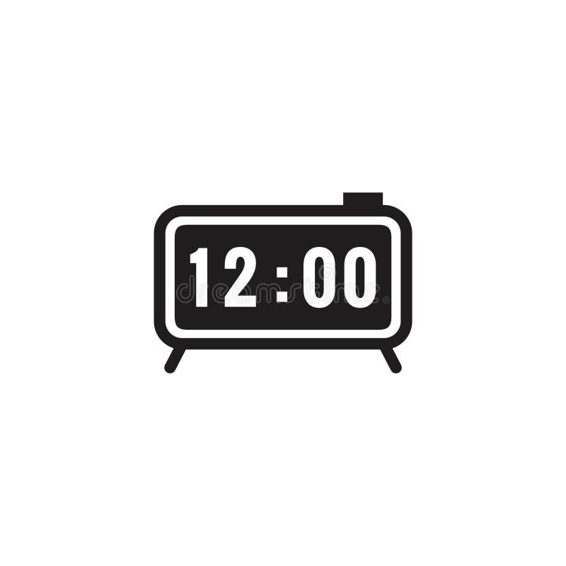 Digital Clock. Vector Illustration Decorative Design Stock Vector ...