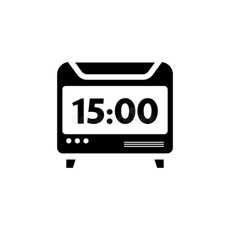 Digital Clock. Vector Illustration Decorative Design Stock Vector ...