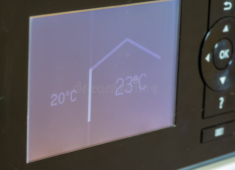 Digital Closeup of a Heating System Stock Photo - Image of costs, house ...